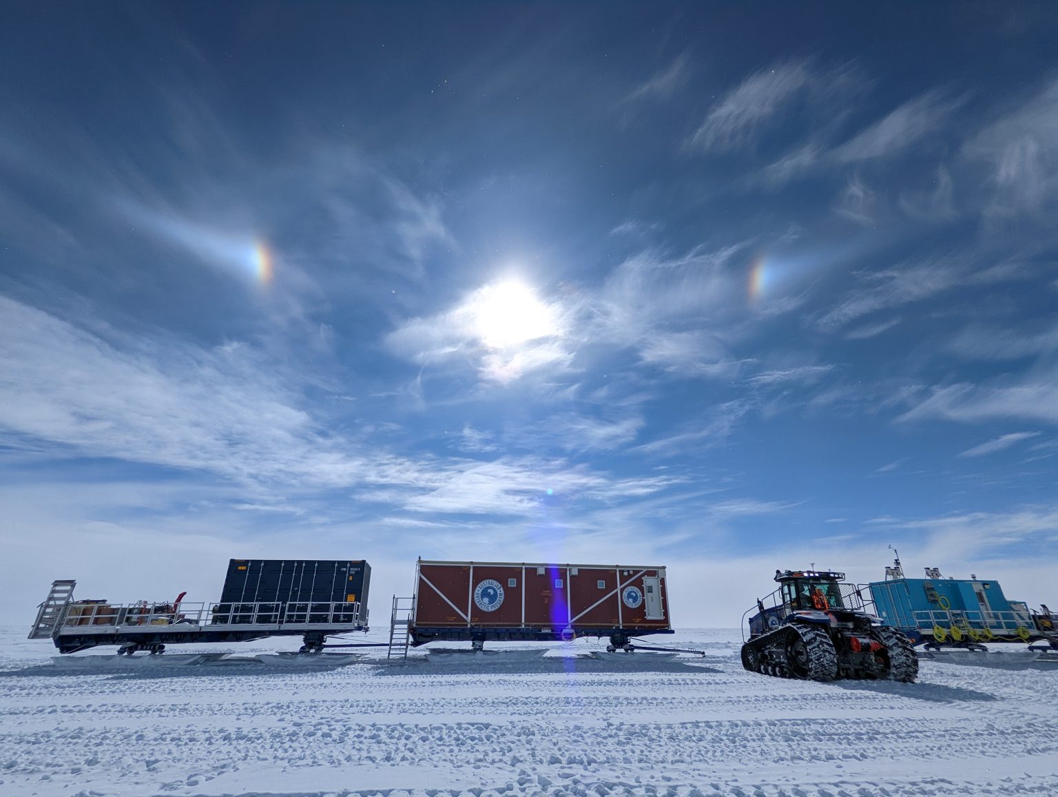 Trail-blazing tractor trains on track for million-year-old ice site - AAPP