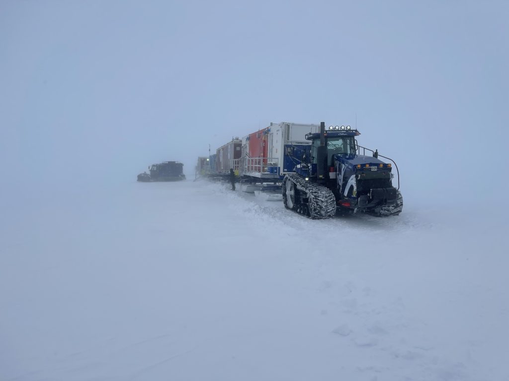 Trail-blazing tractor trains on track for million-year-old ice site - AAPP
